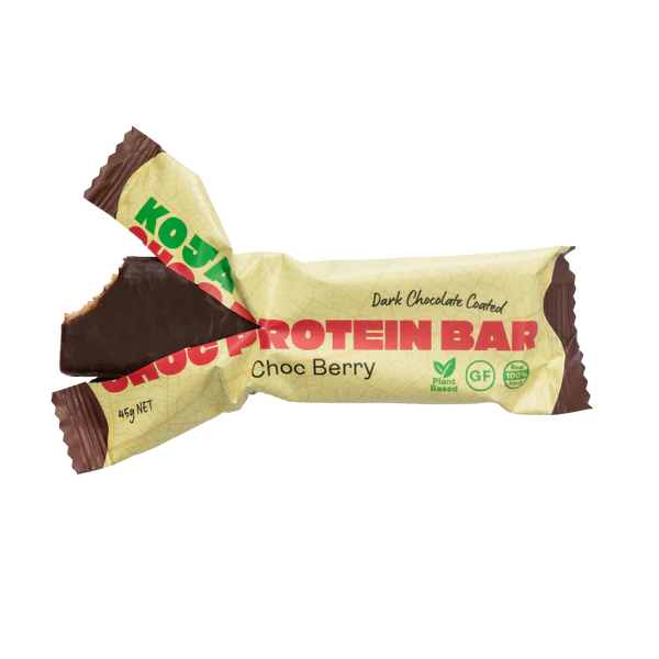 KOJA - Choc Protein Bar - Choc Berry (45g) – Alfie's Food Co.