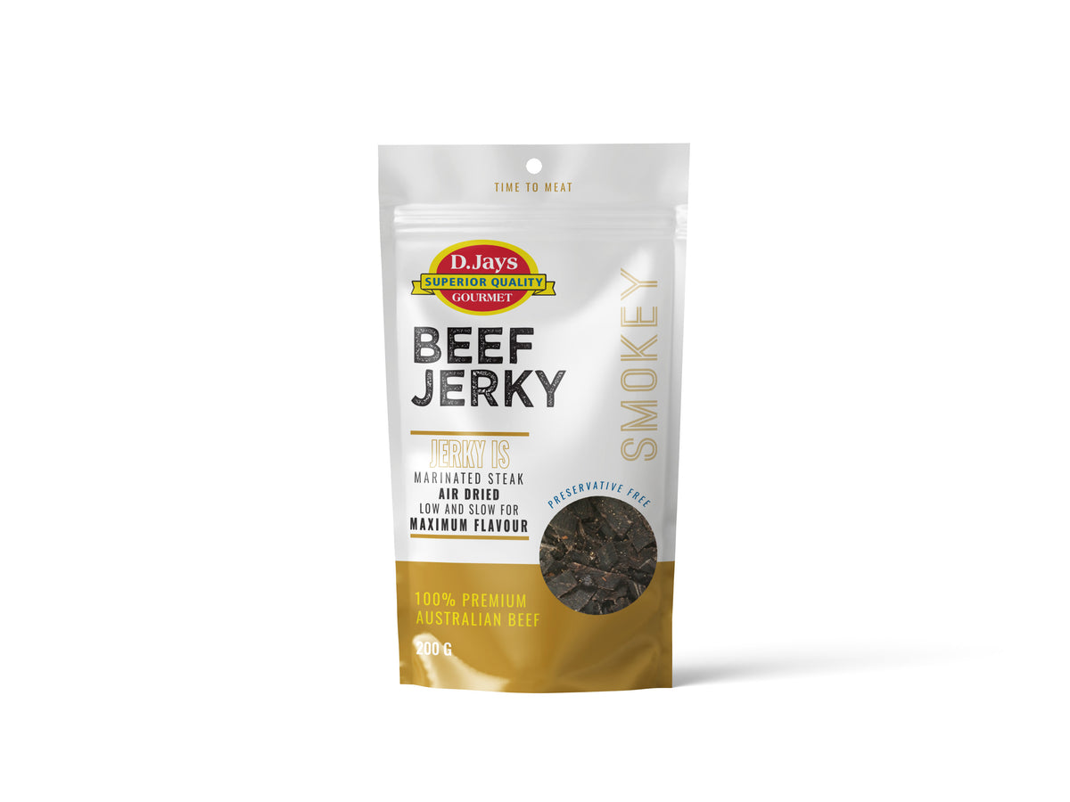 D.Jays Gourmet - Smokey Beef Jerky (200g) – Alfie's Food Co.