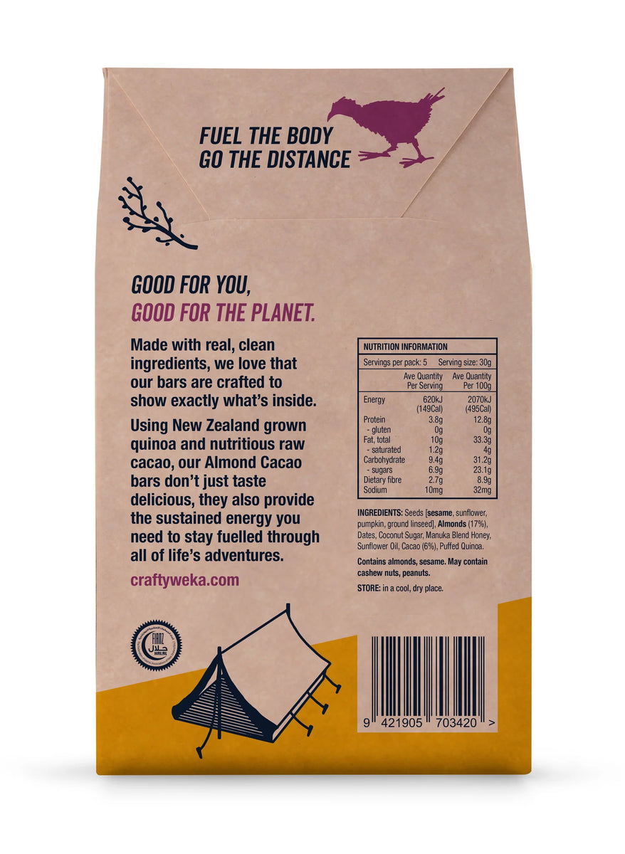 Crafty Weka - Almond Cacao - Bites (150g) – Alfie's Food Co.